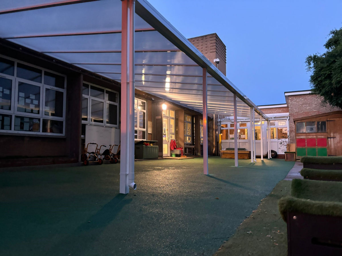 Furze Infant School - Wall Mounted Canopy