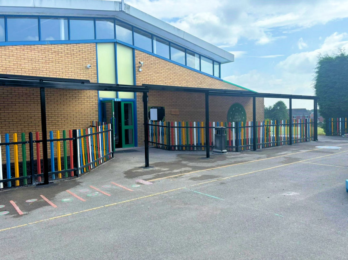 Pye Green Academy, Staffordshire - Wall Mounted Canopies