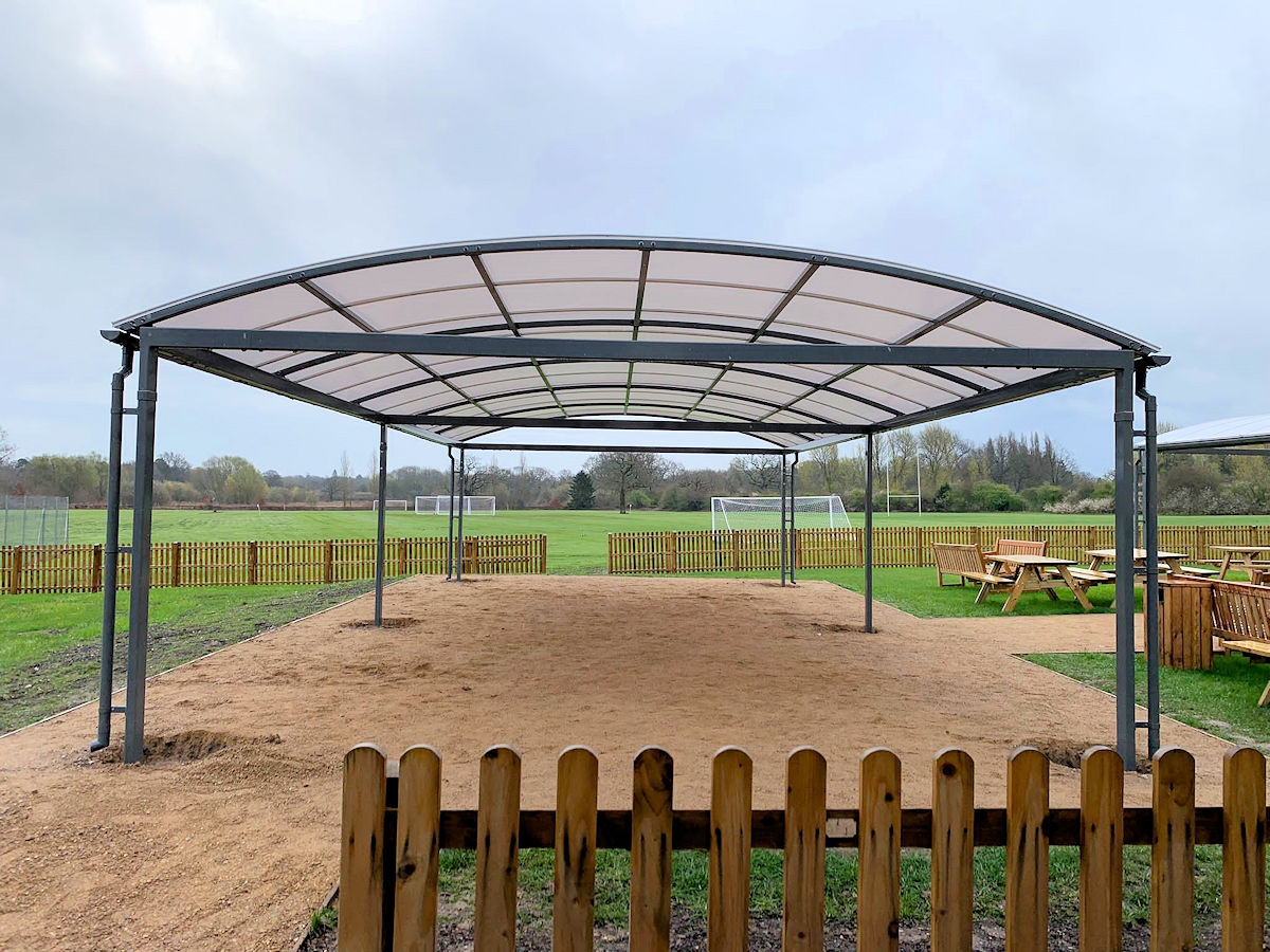 Solihull Sixth Form College | School Canopy | Freestanding Canopy - Able Canopies Ltd