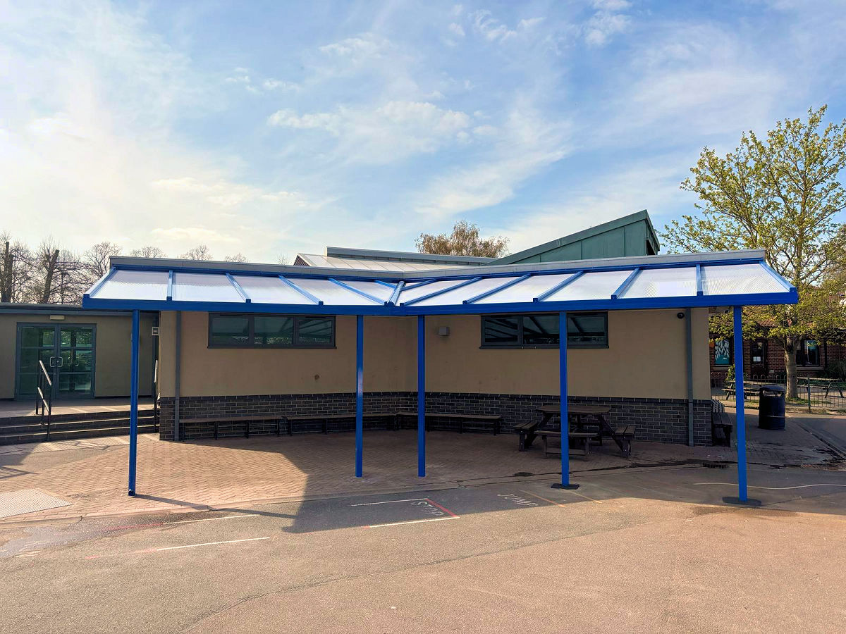 St Philip's Primary School - Wall Mounted Canopy