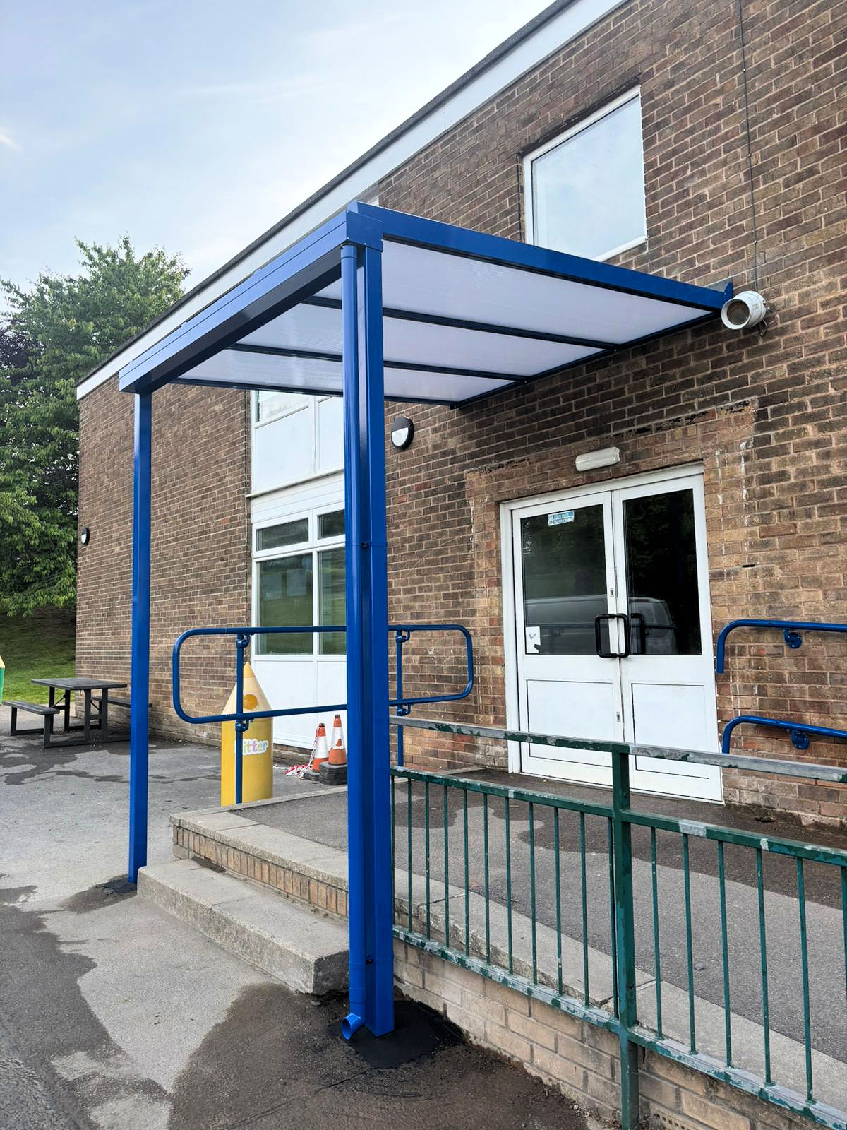 Stocksbridge Junior School - Wall Mounted Canopy
